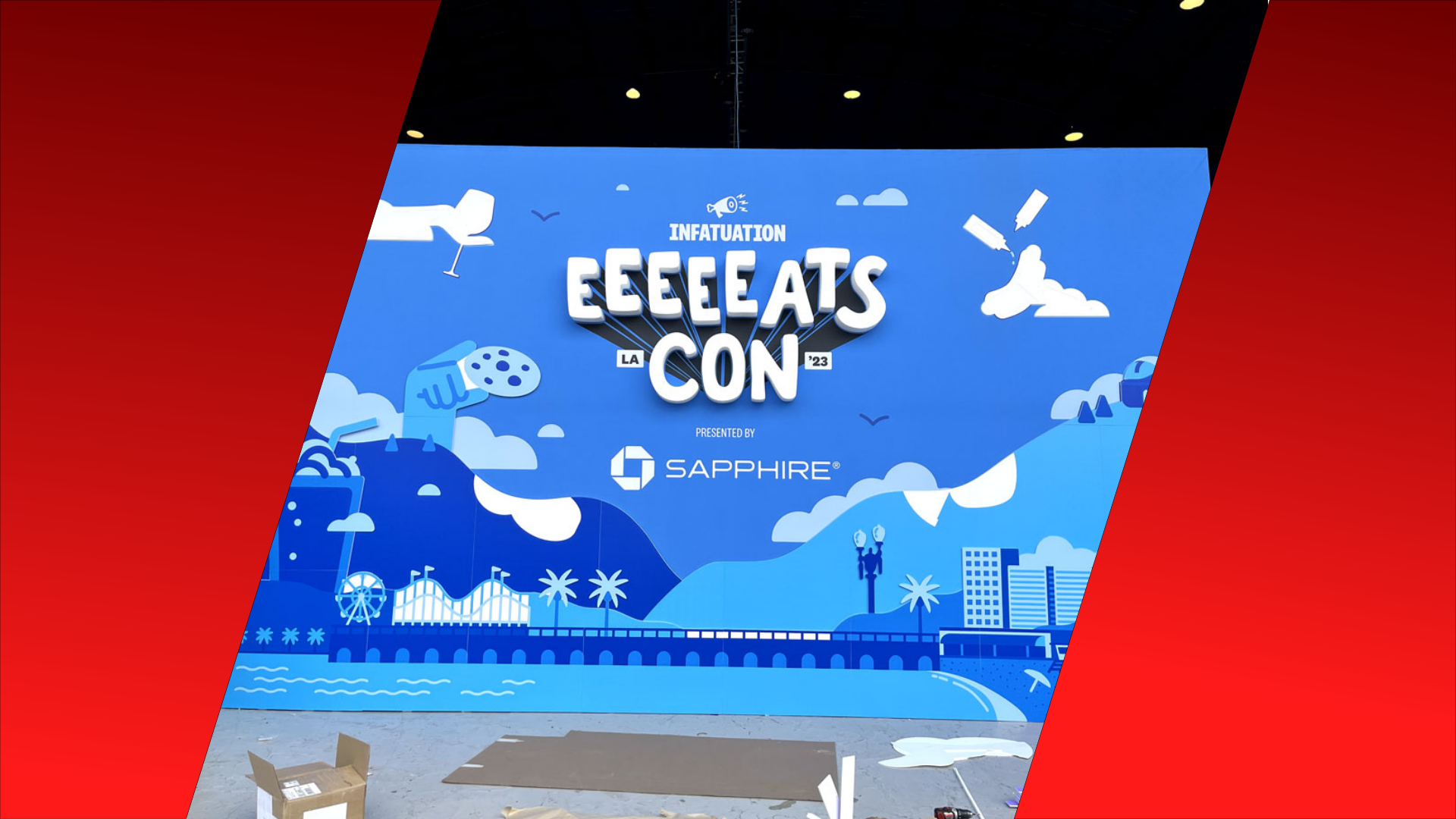 CR&A Custom's Tasty Event Signage for Eeeeeatscon LA